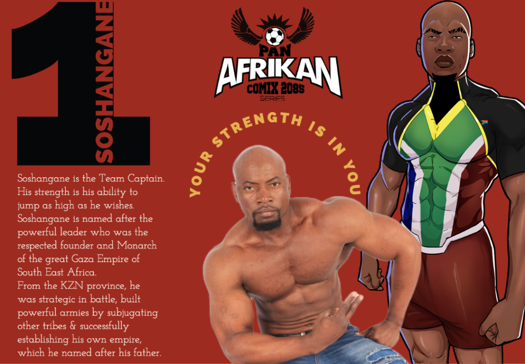 Soshangane Team Captain – Pan Afrikan Comix 2085 Series